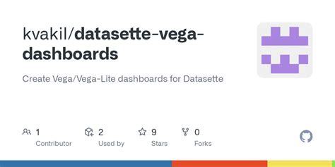 Github Kvakildatasette Vega Dashboards Create Vegavega Lite Dashboards For Datasette