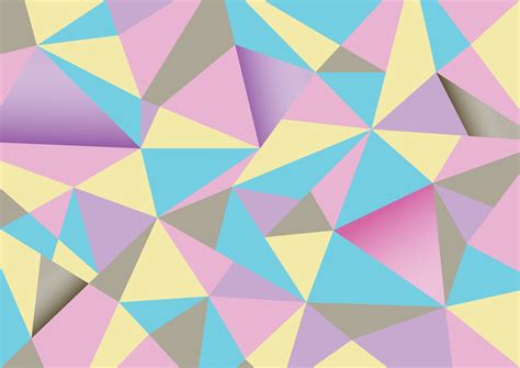 Colorful Abstract Polygon Vector Art At Vecteezy