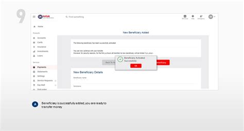 Net Banking Add Beneficiary