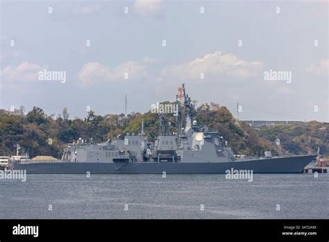 Ship Of Japan Maritime Self Defense Force At The Naval Base In Yokosuka
