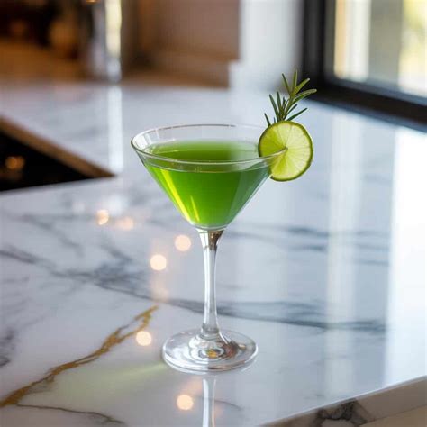 Classic Grinch Martini Cocktail Recipe Thirsty Tales