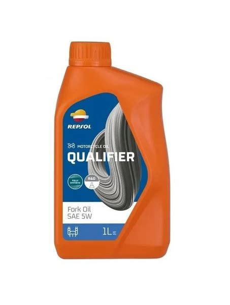 Гидравлическое масло Repsol Moto QUALIFIER Fork Oil 5w 1л купить по