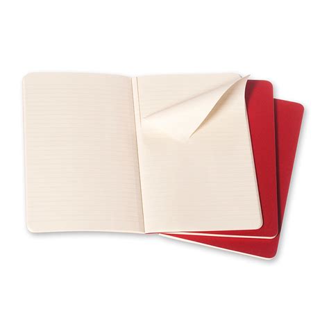 Moleskine Cahier Pocket Notebook Set Cranberry Red Moleskine Au