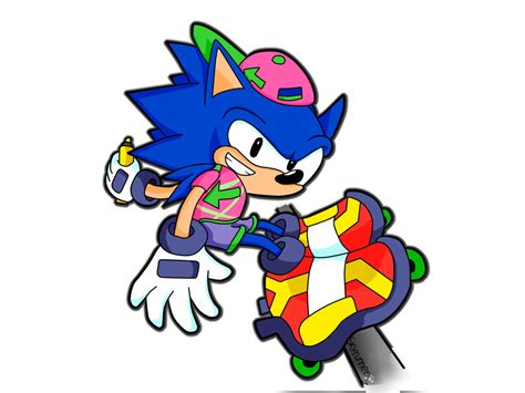 Sonic In Jet Set Radio Style By Chaosfast On Deviantart