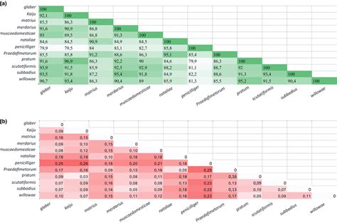 Heatmap Based On A Matrix Including The A Identity Between The Download Scientific