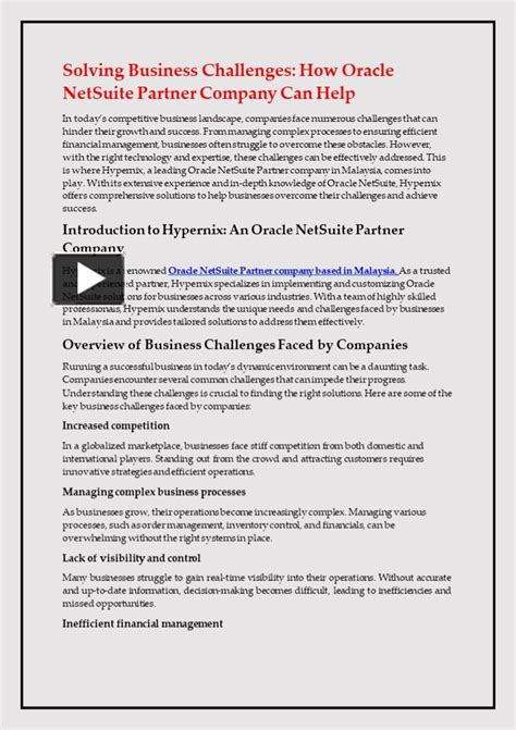 Ppt How Oracle Netsuite Partner Company Can Help Hypernix Powerpoint Presentation Free To