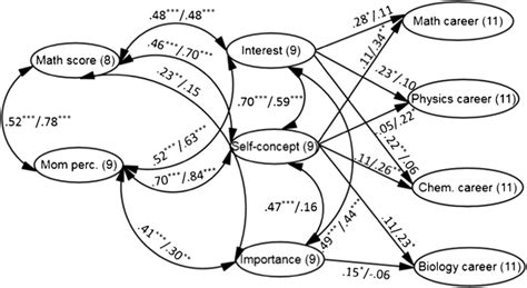 Structural Diagram For Australian Steps Male And Female Adolescents