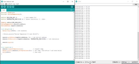 arduino ds18b20で温度モニタ