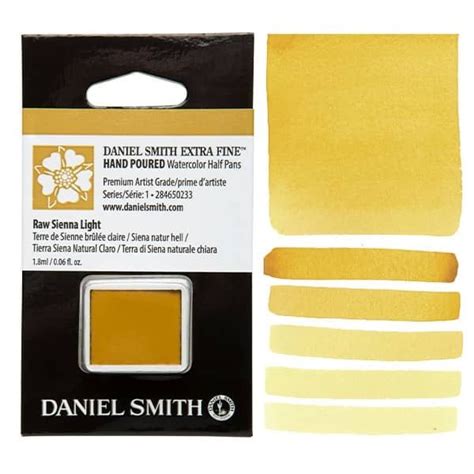 Daniel Smith Watercolor Half Pan Raw Sienna Light Jerrys Artarama