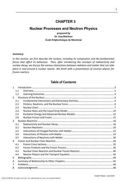 3 Nuclear Processes And Neutron Physics Pdf Nuclear Physics Neutron