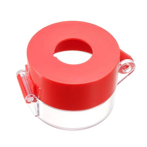 Uxcell 22mm 0 86 Dia 55x43mm Plastic Push Button Switch Cover Protector Red Walmart Com