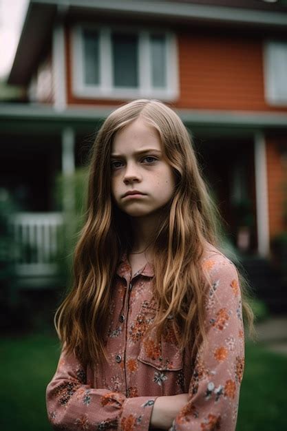 Premium Ai Image Shot Of A Young Girl Looking Upset While Standing In