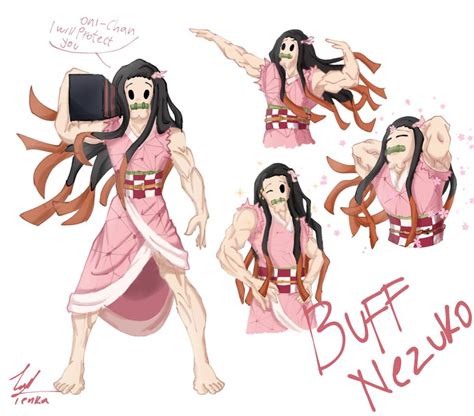 Buff Nezuko By Milkshakecatowo789 On Deviantart