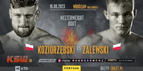 KSW Kacper Koziorzębski zawalczy z Wiktorem Zalewskim