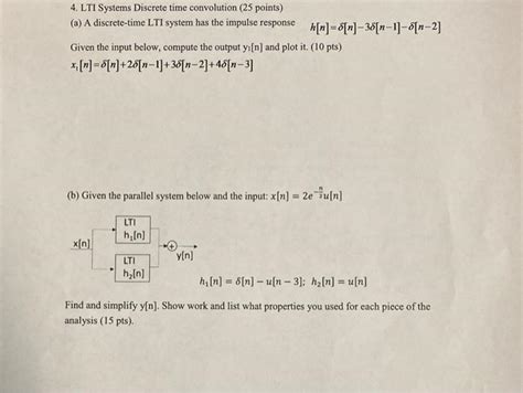 Solved Lti Systems Discrete Time Convolution Points Chegg