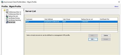 Anyconnect Management Tunnel Disconnected Connect Failed