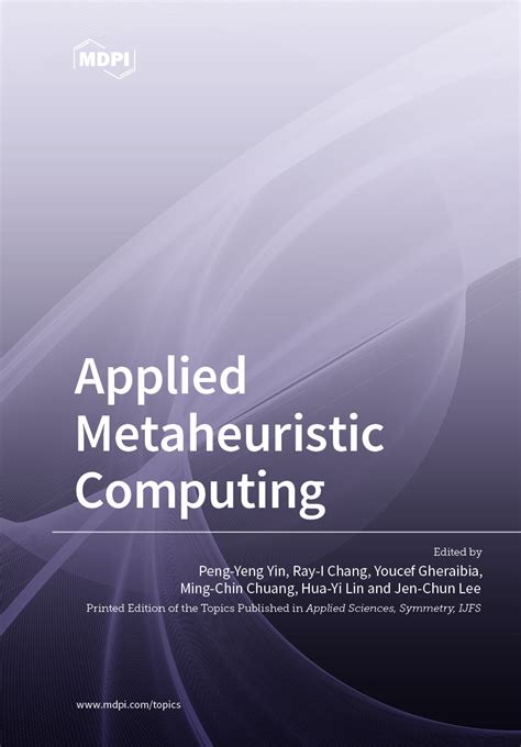 applied metaheuristic computing mdpi books