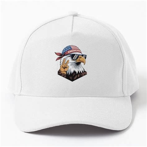 Jahat Happy 4th Of July Eagle American Eagle Cap Baseball Cap Hats