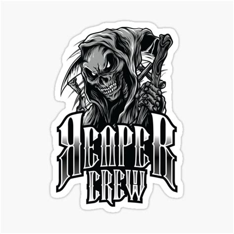 Reaper Crew V2 Sticker For Sale By Fear Grafx Redbubble