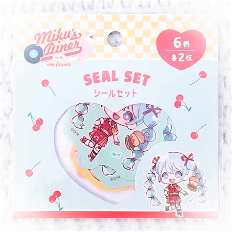 Hatsune Mikus Diner Vocaloid Anime Mini Sticker Seal Pack Miokii Shop