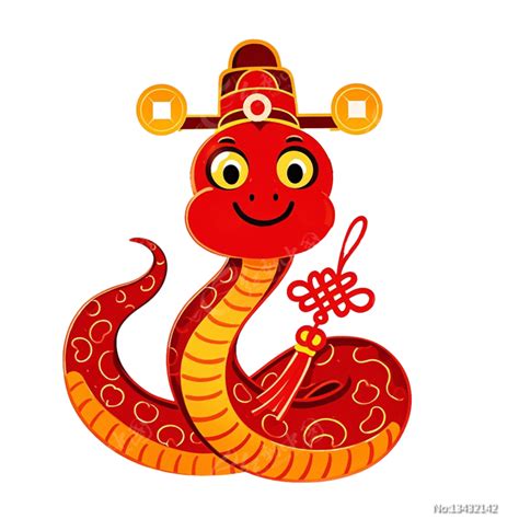 2025新年可爱卡通蛇头上带着财神帽子ai图片下载红动中国