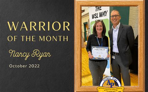District Warriors Of The Month Named For October 2022 Averill Park