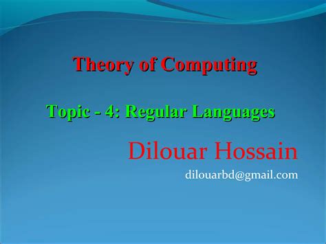 Theory Of Computing Pdf Ppt