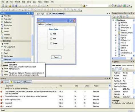 Tab Control In Csharp Net Mindstick