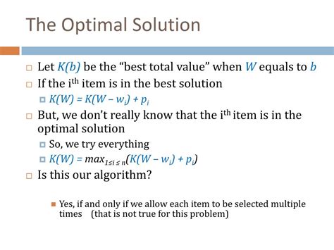 ppt knapsack problem powerpoint presentation free download id 2720043