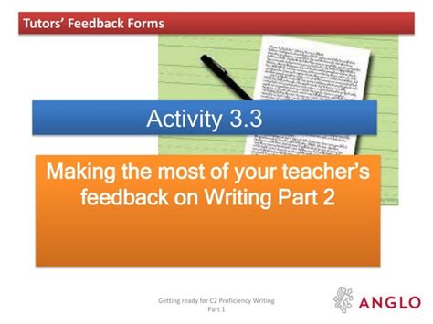 Cpe Writing 2 Part 3 Ppt