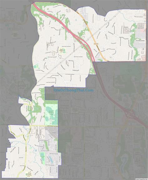 Map Of Bothell West Cdp Thong Thai Real