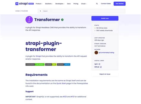 Strapi Plugin Transformer By Strapi Community A Undefined Template Built At Lightspeed