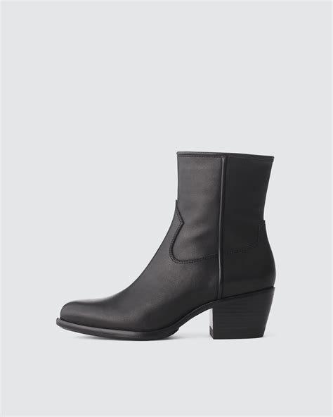 Mustang Boot Leather Black Rag And Bone Discount Stores
