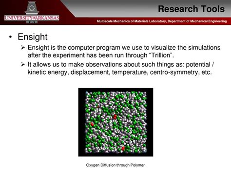 Ppt Molecular Dynamics Simulations Of Diffusion In Polymers