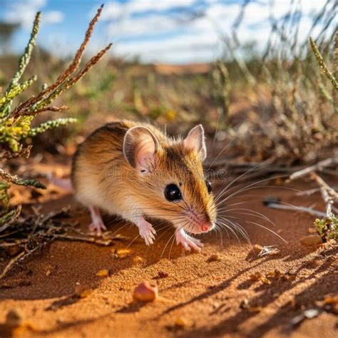 Desert Mouse Close Up Stock Illustration Illustration Of Mammal