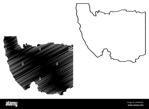 Karas Region Regions Of Namibia Republic Of Namibia Map Vector