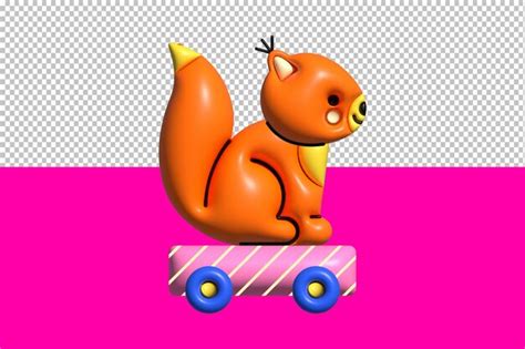 Objetos De Dibujos Animados Y Elementos Con Carácter Moderno 3d Render