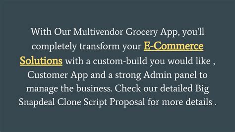 PPT Best Snapdeal Clone System Readymade Clone Script PowerPoint