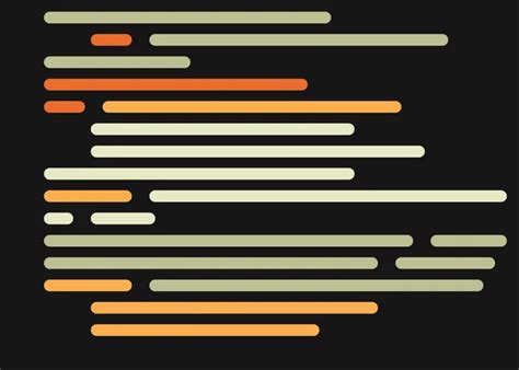 Code Screen Vector Illustration Flat Cartoon Coding Lines Simulation Stock Vector By ©yuriy