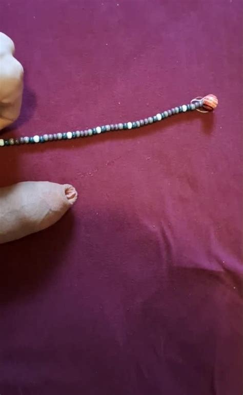 Penis Slurps Up A String Of Beads Twice Its Length