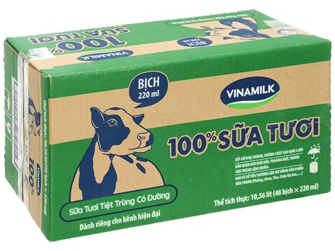 48 bịch sữa tươi có đường Vinamilk 220ml tại Bách hóa XANH