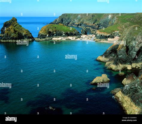 Kynance Cove Is A Cove On The Eastern Side Of Mounts Bay Cornwall