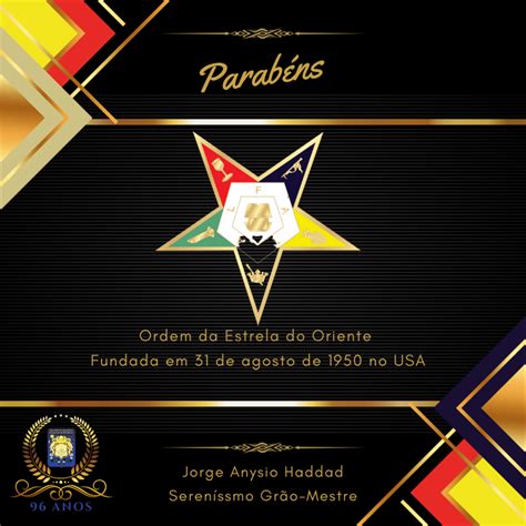 Ordem Da Estrela Do Oriente 31 De Agosto 1950 Glesp