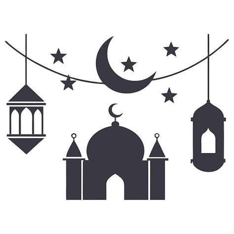 Premium Vector Hand Drawn Eid Mubarak Festival Decorative Greeting