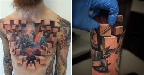 Artista Cria Tatuagens 3d Surreais Que Parecem Até Pular Da Pele De Tão