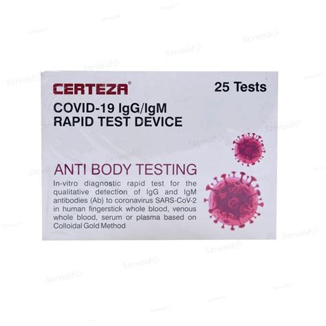 Buy Original Certeza Covid 19 Rapid Testing Kit Testing Kit 1x25 L