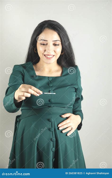 Pregnant Woman Hand Pregnancy Test Stock Image Image Of Medical