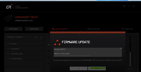 unable to update astro a40s from firmware 34324 to 36797 r astrogaming