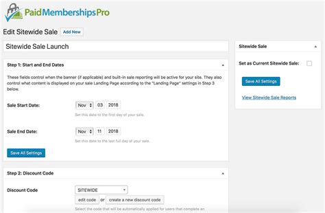 Sitewide Sales Add On Plugin