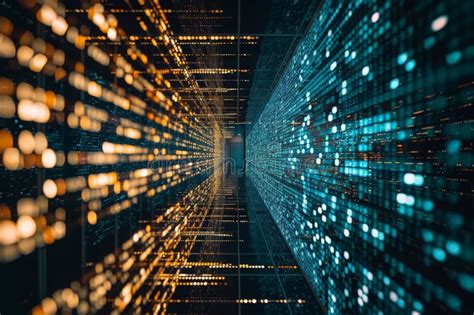 Luminescent Symphony A Burst Of Lights In The Darkness Stock Illustration Illustration Of